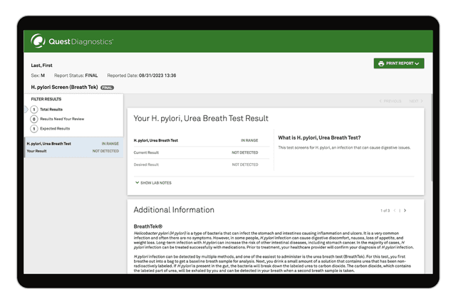 H. pylori Breath Test